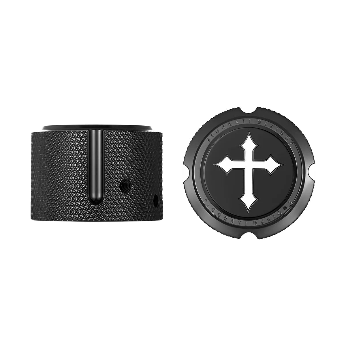 Harley Davidson Stainless Steel In Black Custom Front Axle Nut Covers harley-davidson-stainless-steel-in-black-custom-front-axle-nut-covers