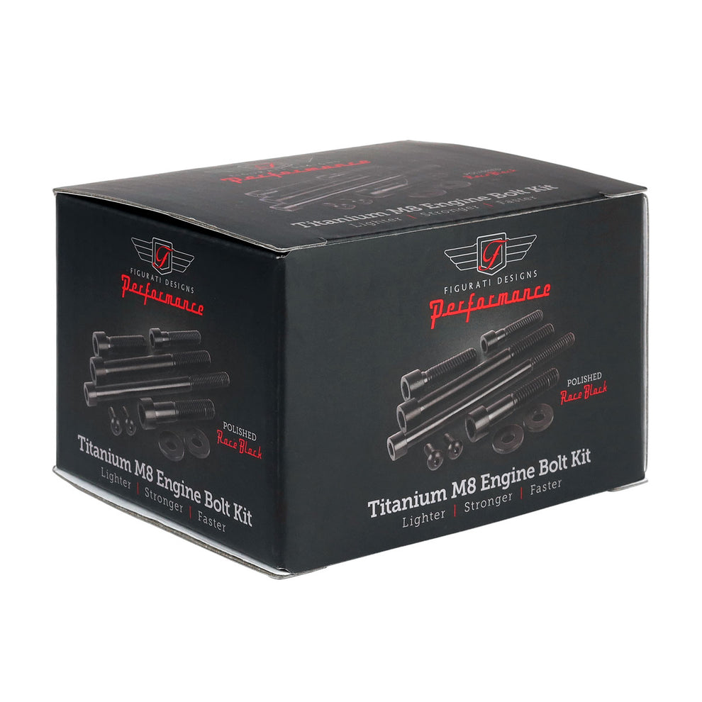 Performance Titanium M8 Engine Bolt Kit - Race Black – Figurati Designs