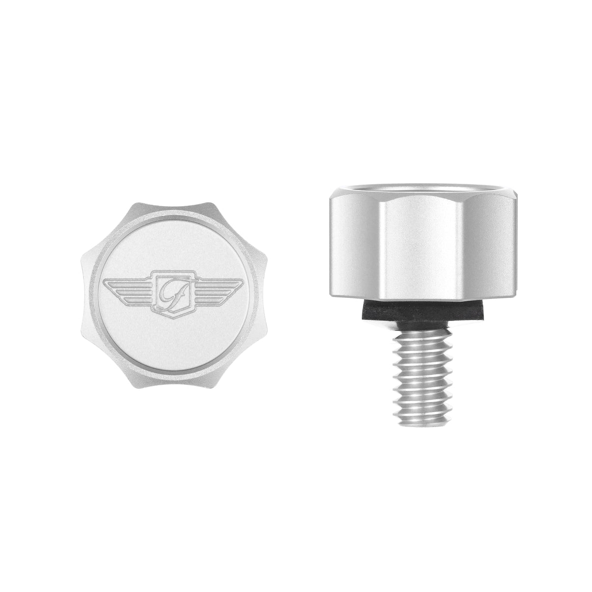Performance Seat Screw - Curved Raw Silver – Figurati Designs