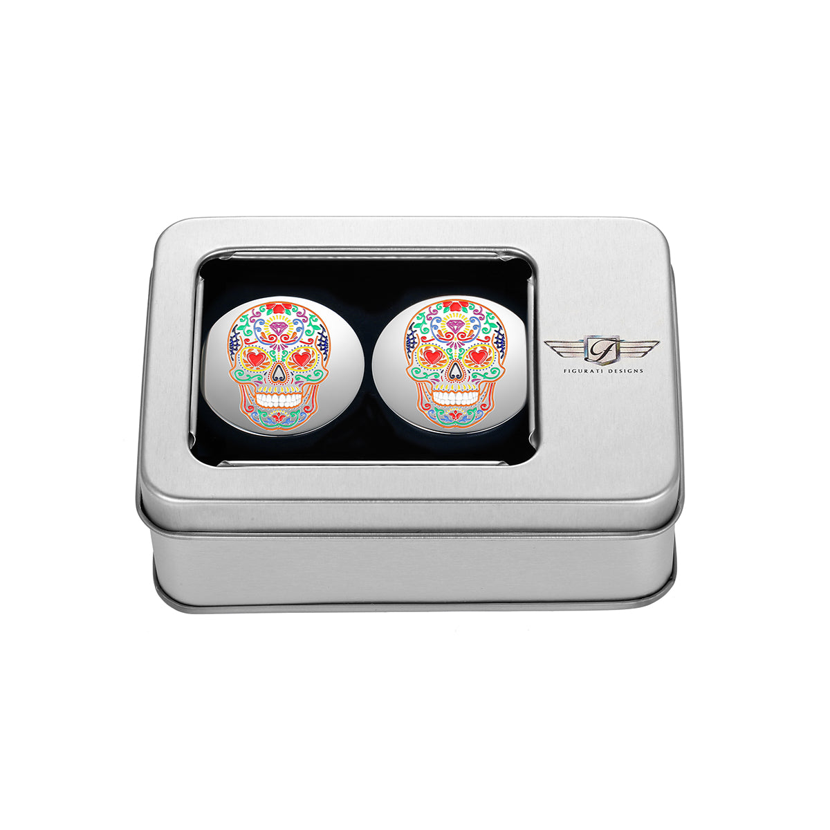 Stainless-Steel Sugar Skull Swing Arm Cover – Figurati Designs